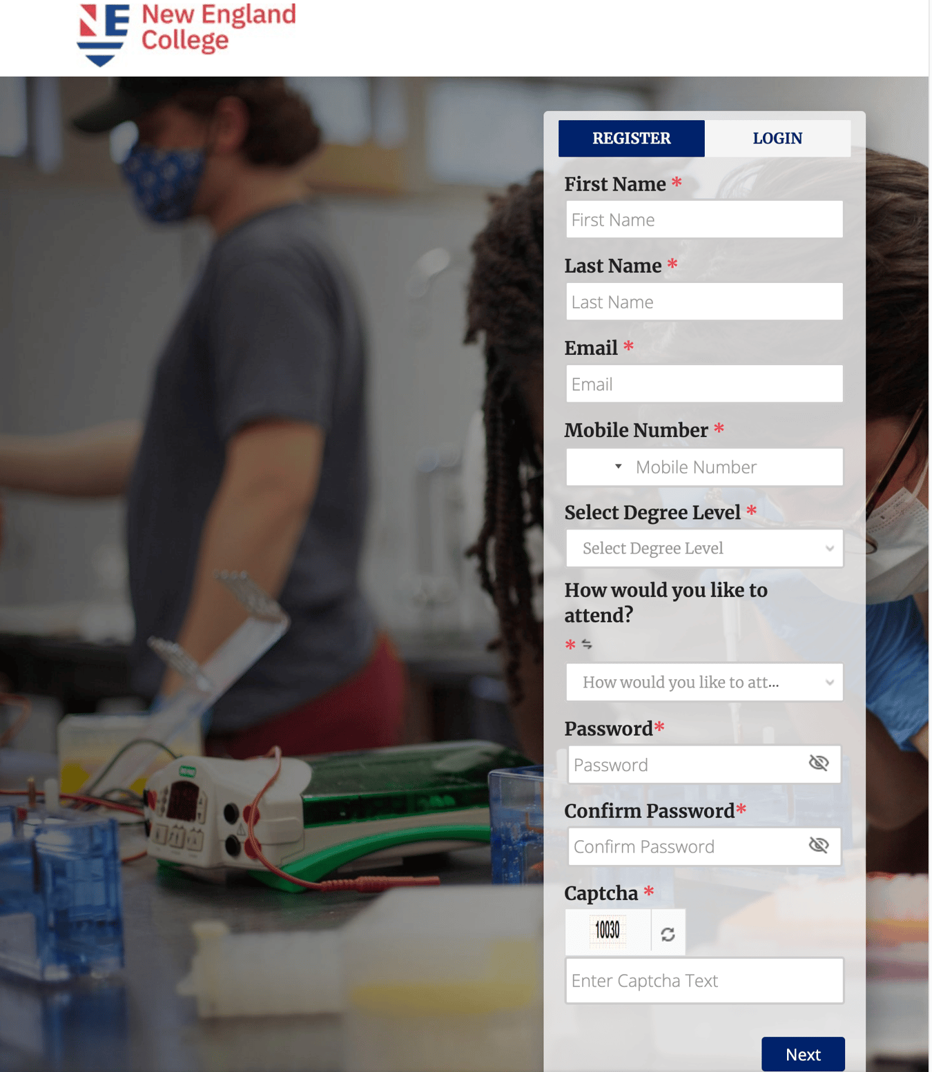 Day 1 CPT Universities Application Guide - New England College